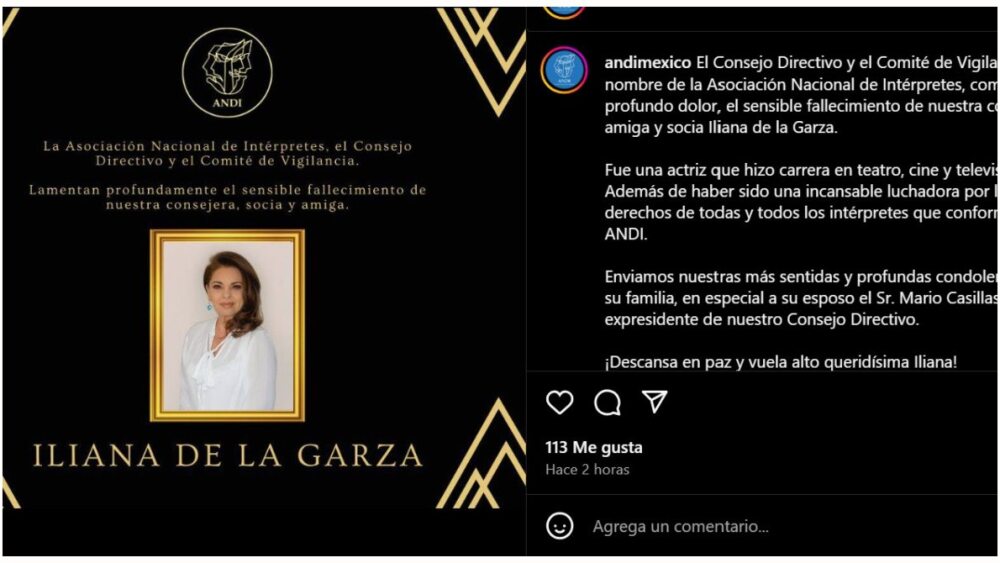 Murió la actriz Iliana de la Garza, famosa por la novela ‘Sortilegio’ y ‘La Rosa de Guadalupe ...